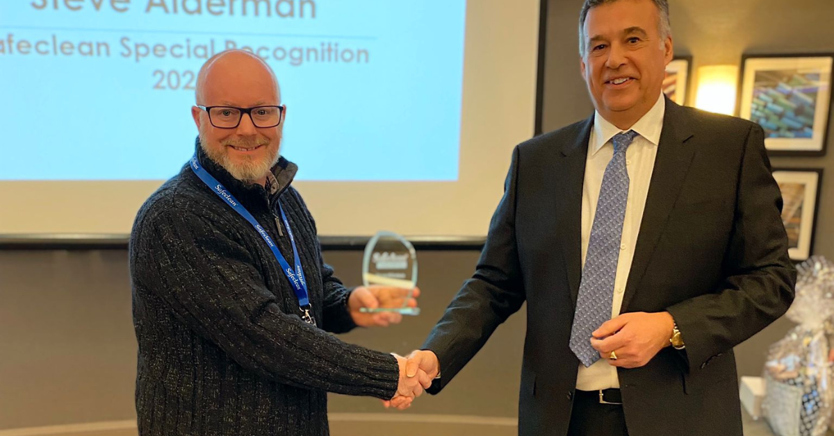 Safeclean Special Recognition Award - Safeclean